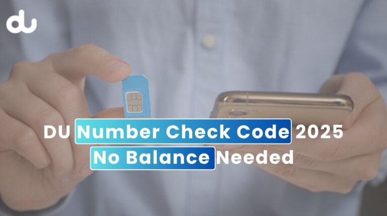 DU Number Check Code 2025 – No Balance Needed